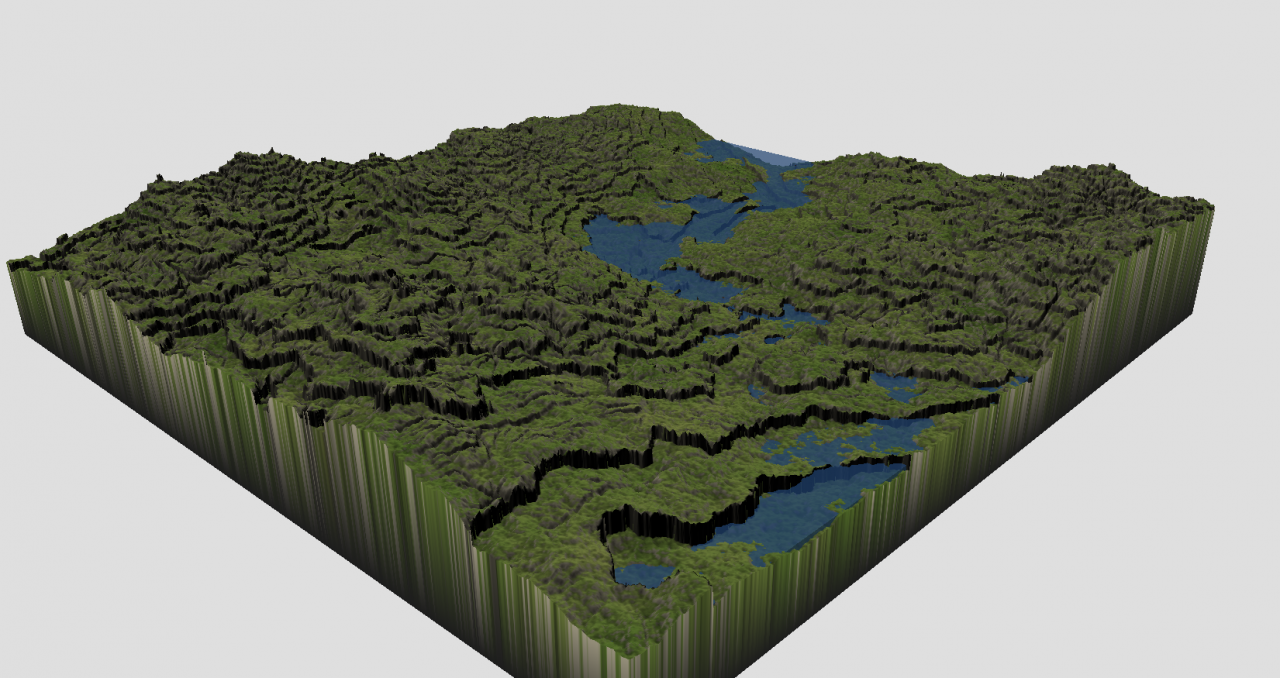 A Small Valley - Minecraft Terraforming Minecraft Project