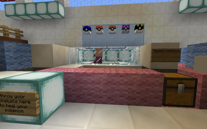 Pokemon Center Minecraft Map