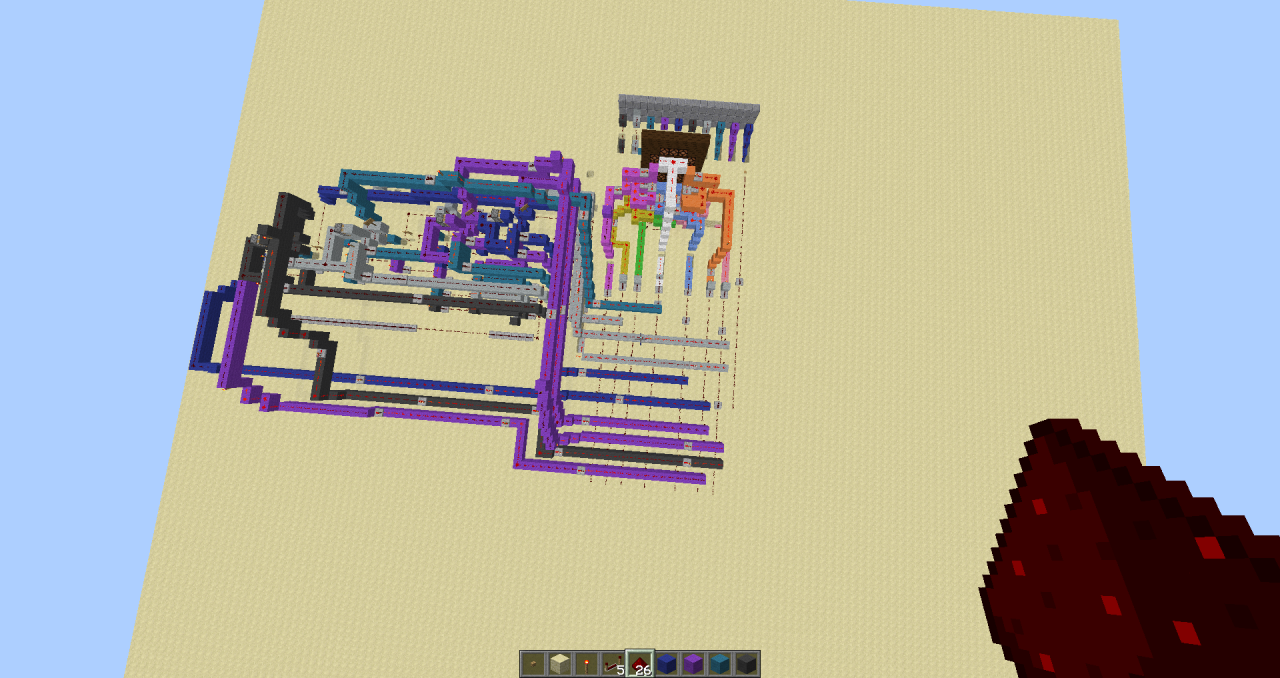 7 segments display Minecraft Map