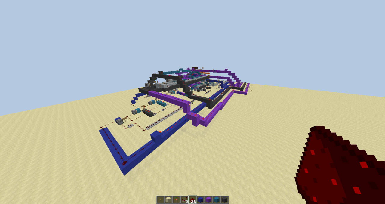 7 segments display Minecraft Map