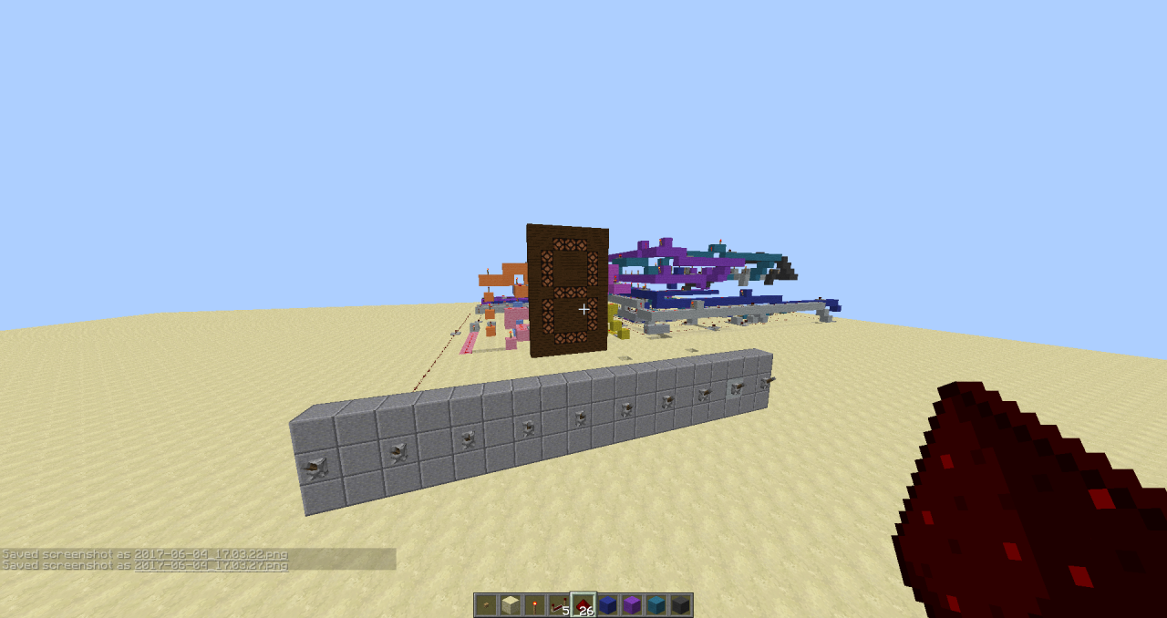 7 segments display Minecraft Map