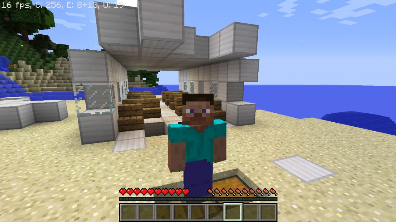 Crashed plane Survival Minecraft Map