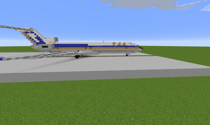 Boeing 727-200 1.5:1 scale +DOWNLOAD! Minecraft Map