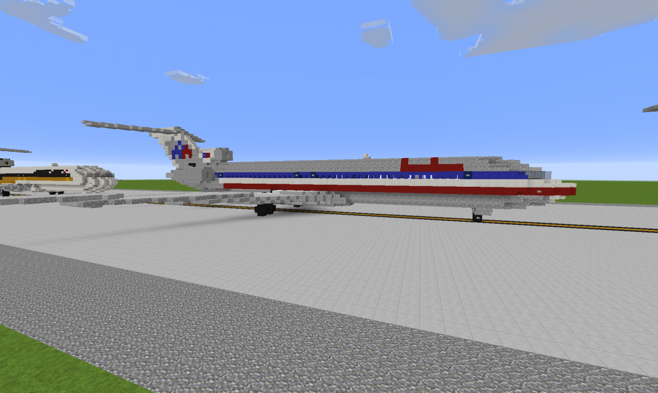 Boeing 727-200 1.5:1 scale +DOWNLOAD! Minecraft Map