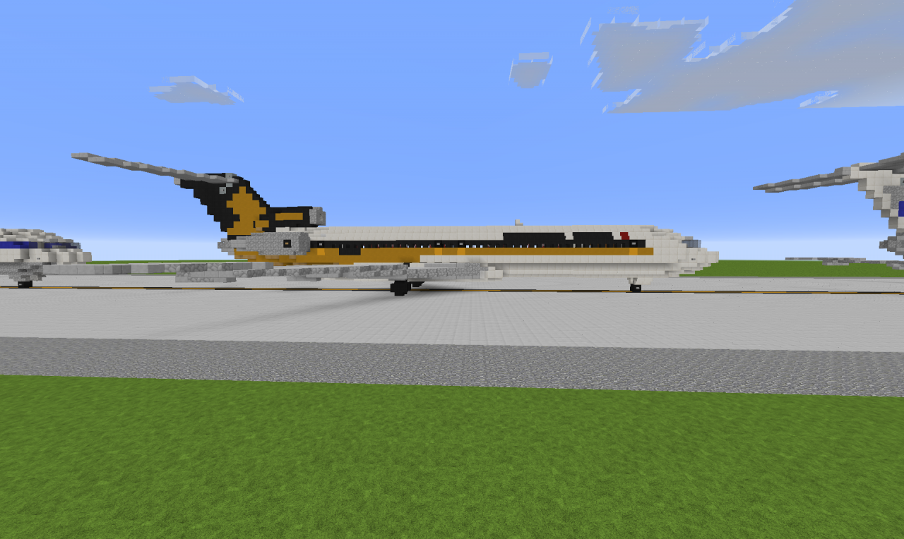 Boeing 727-200 1.5:1 scale +DOWNLOAD! Minecraft Map