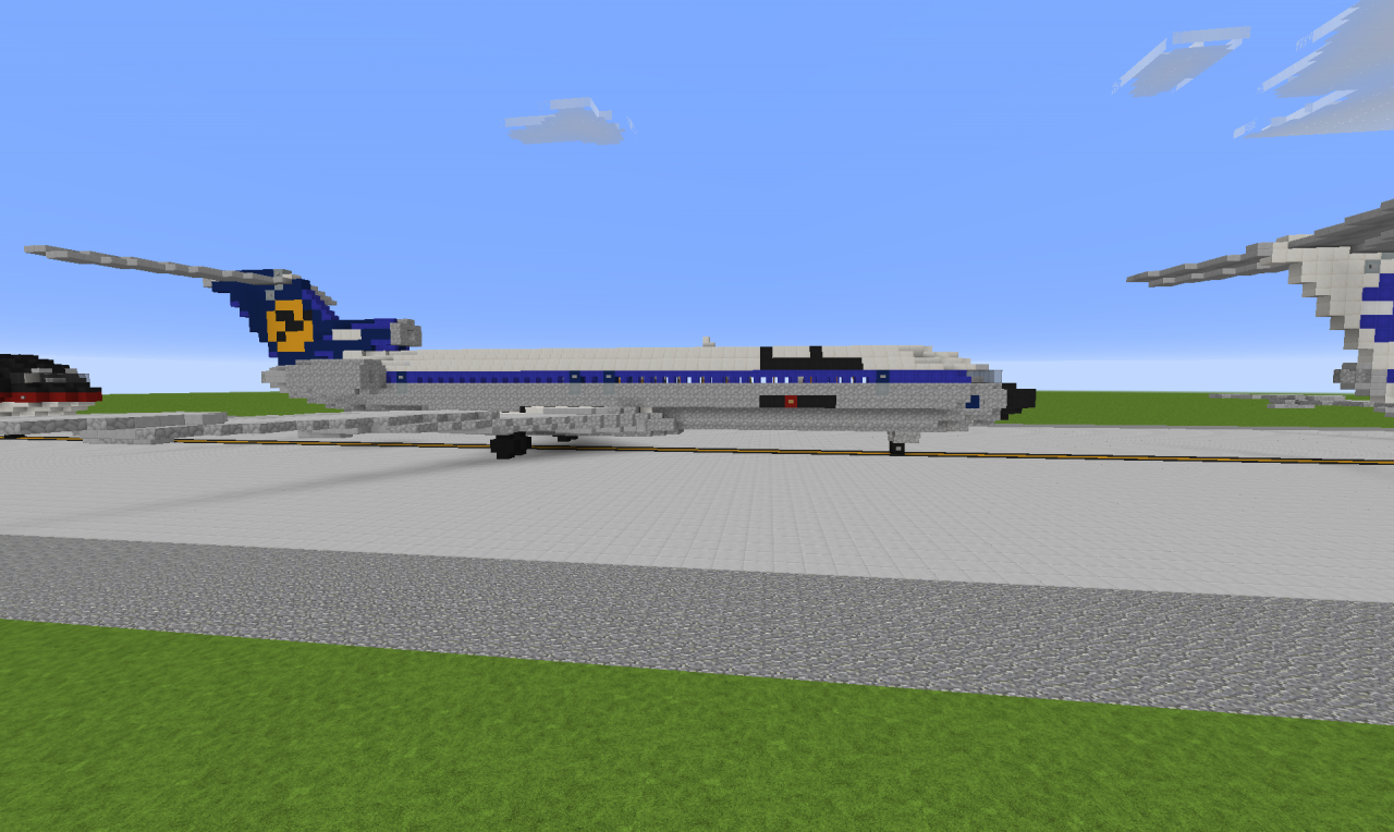 Boeing 727-200 1.5:1 scale +DOWNLOAD! Minecraft Map