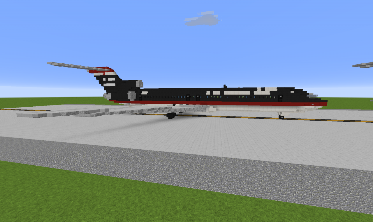 Boeing 727-200 1.5:1 scale +DOWNLOAD! Minecraft Map