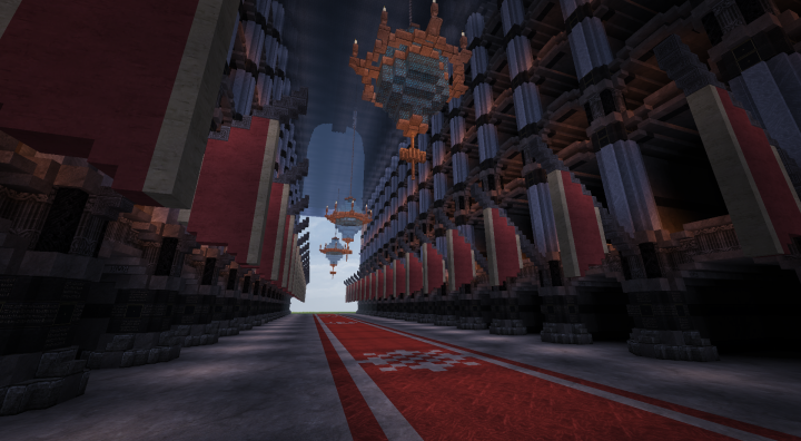 Overlord (Tomb of Nazarick) 10th Floor, Throne Room. Minecraft Map