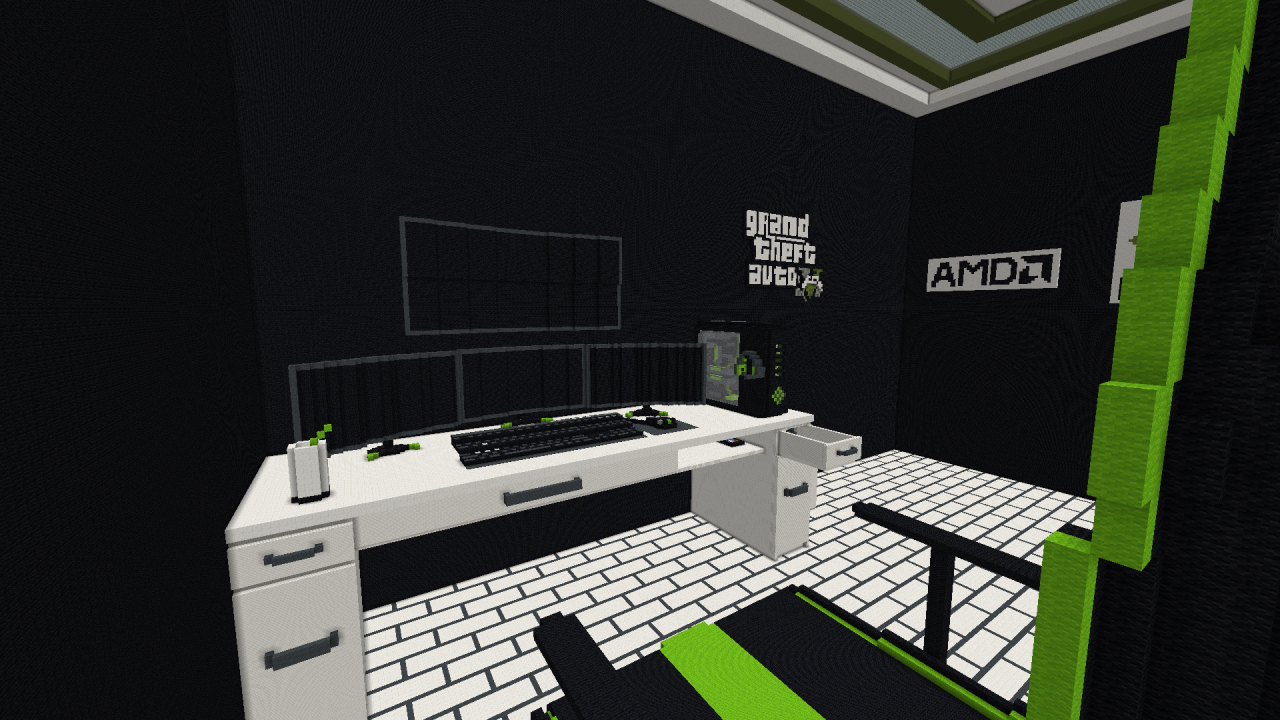 Large Gaming Room Minecraft Map