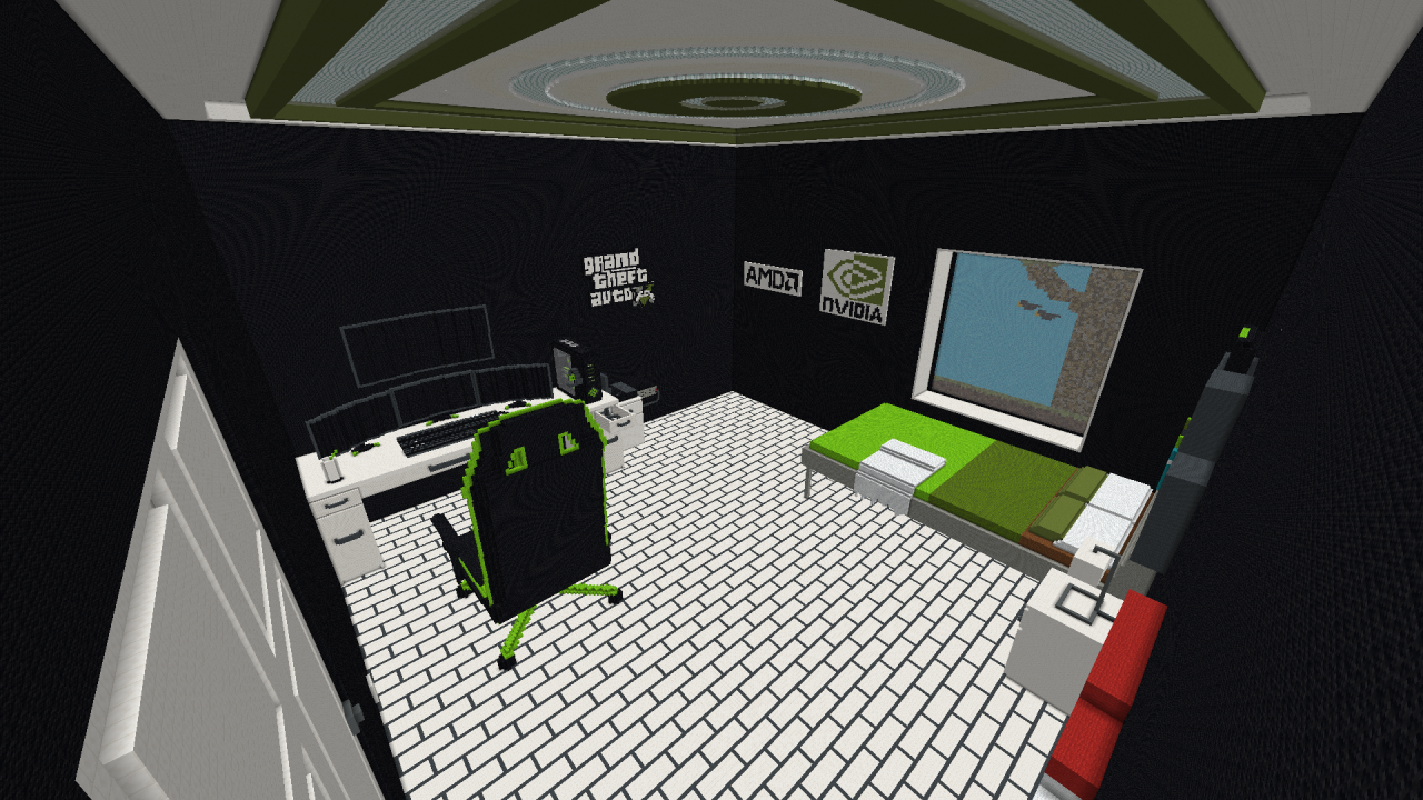 Large Gaming Room Minecraft Map