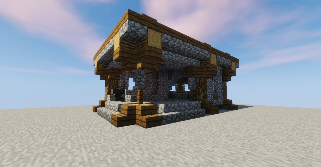 NPC Village Blacksmith Remodel / Transformation Minecraft Map