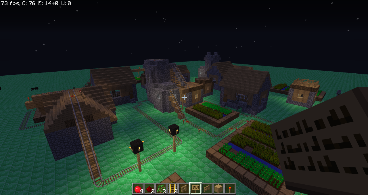 Village Roller Coaster Minecraft Map