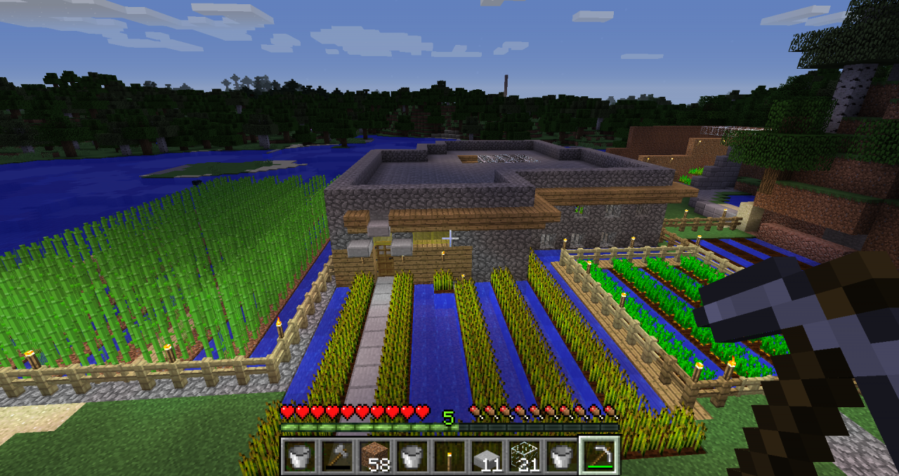 automated farming area. Minecraft Map
