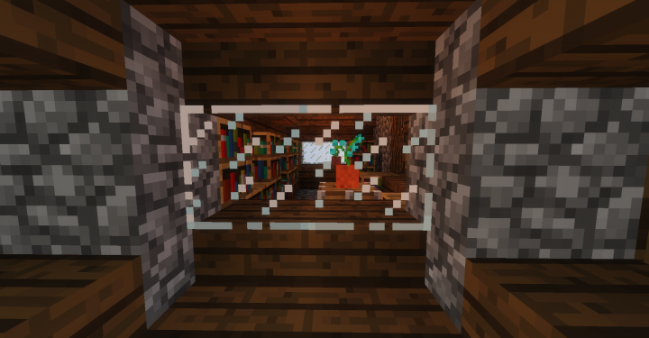 NPC Village Library Remodel / Transformation Minecraft Map