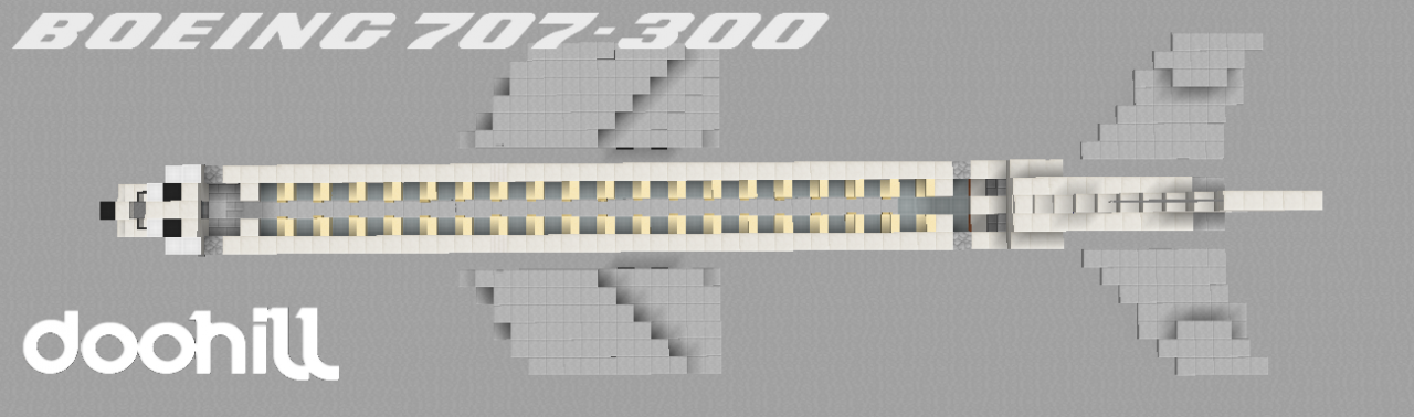 Boeing 707-320 Minecraft Map