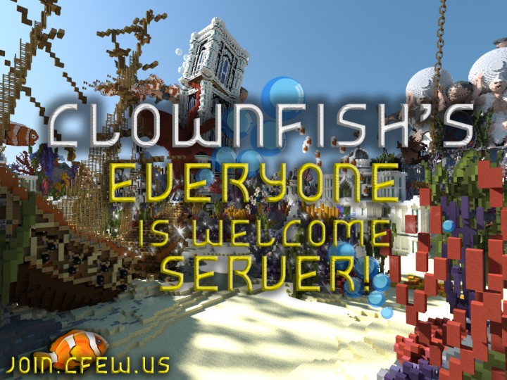 Clownfish Everyone Is Welcome - Free Ranks | Survival | Slimefun ...