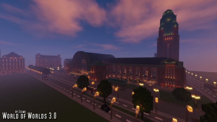 Helsinki Central railway station, Finland Minecraft Map