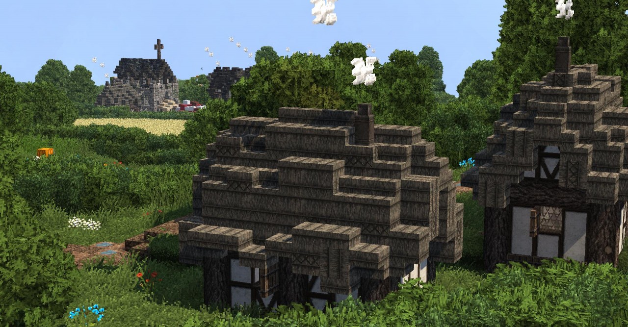 Hedgefield - Medieval Tudor village and Castle #WeAreConquest Minecraft Map