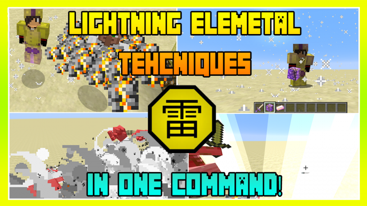 Lightning Elemental Techniques In One Command Minecraft Project