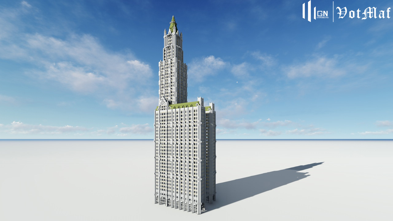 Woolworth Building - GN 1:1 Downtown Manhattan Project Minecraft Map