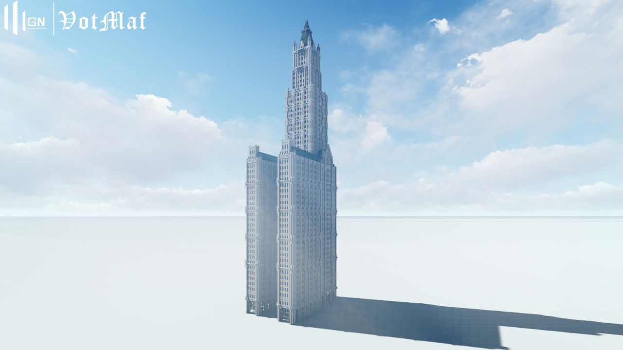 Woolworth Building - GN 1:1 Downtown Manhattan Project Minecraft Map