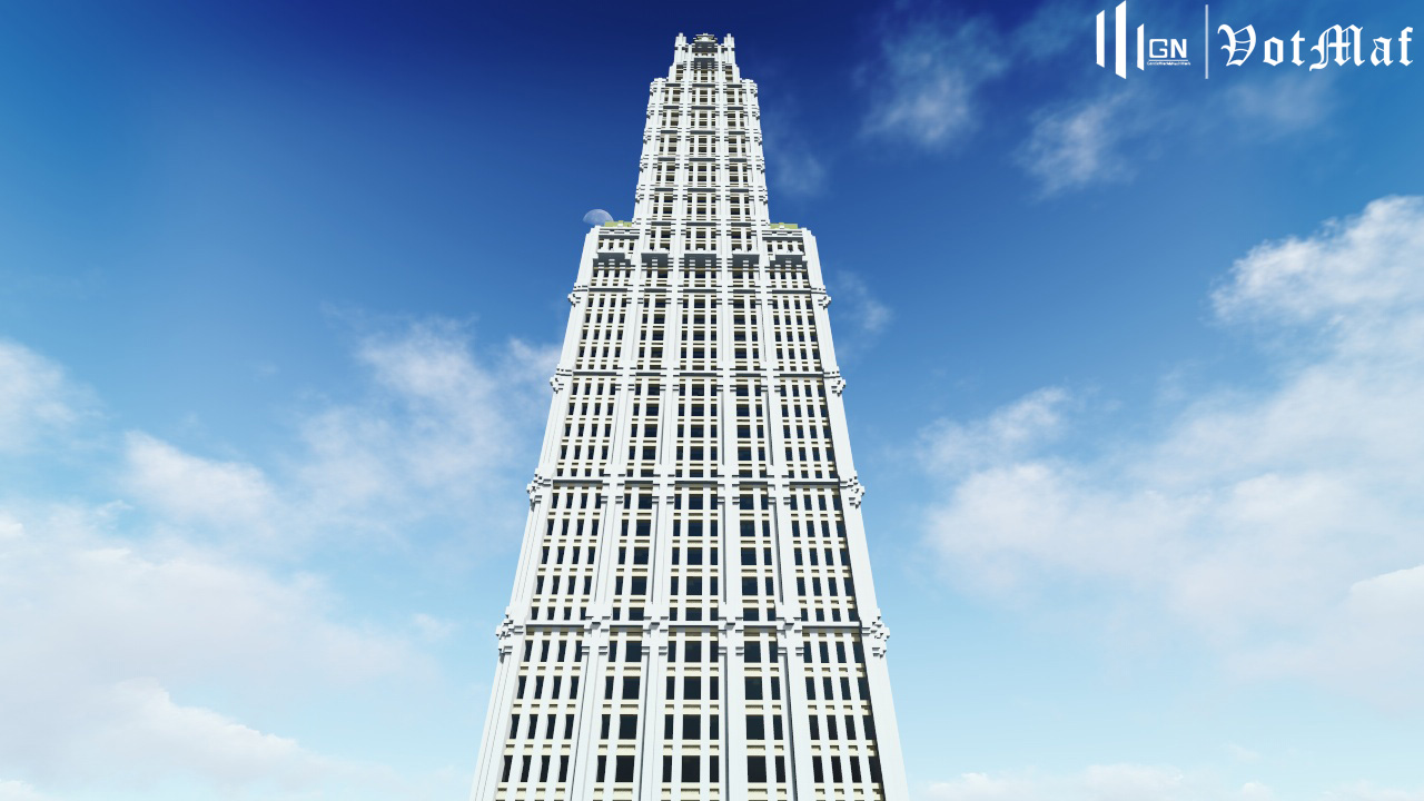 Woolworth Building - GN 1:1 Downtown Manhattan Project Minecraft Map