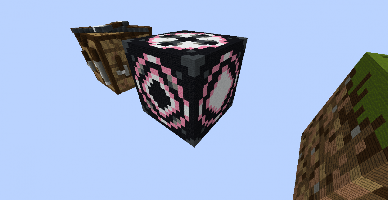 Big burning blocks Minecraft Map