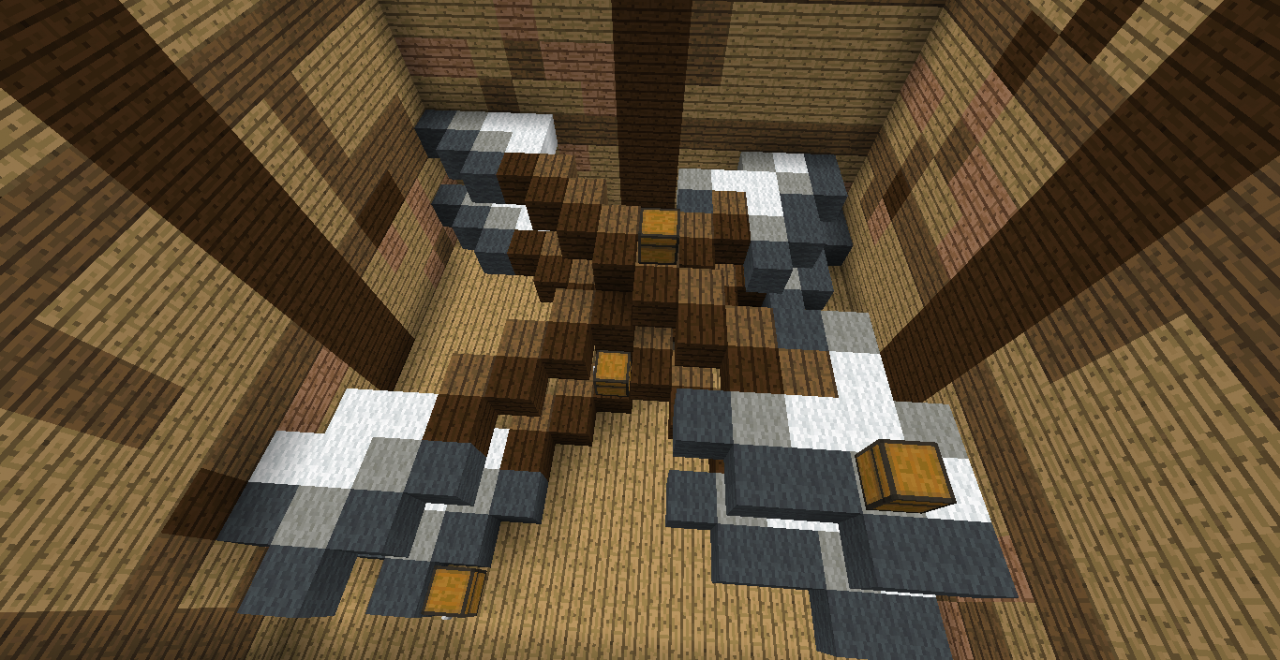 Big burning blocks Minecraft Map