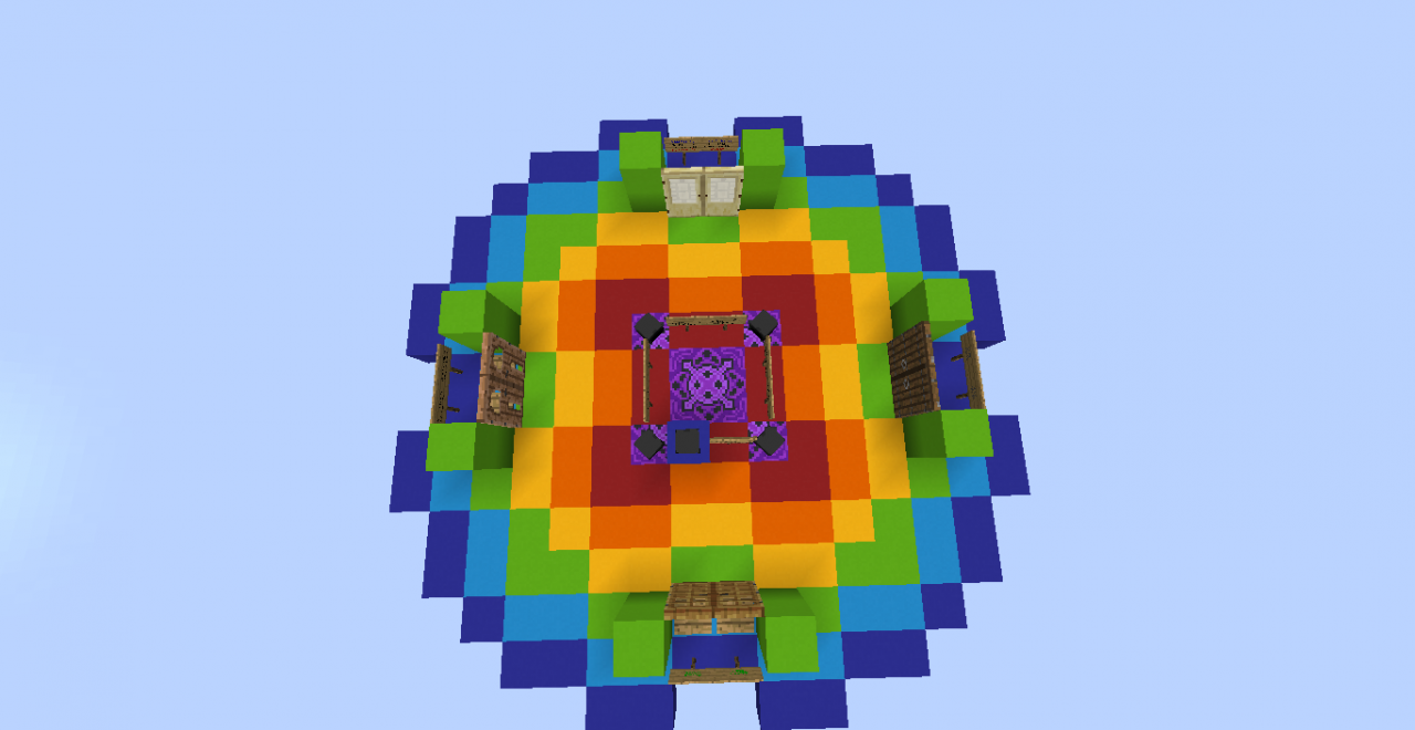 Big burning blocks Minecraft Map
