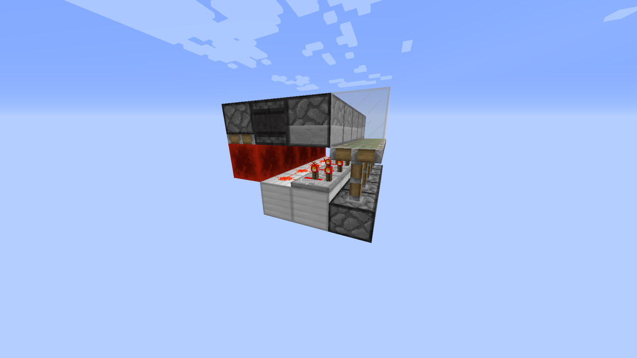 Hidden, Redstone Torch-key Combination Lock Minecraft Map