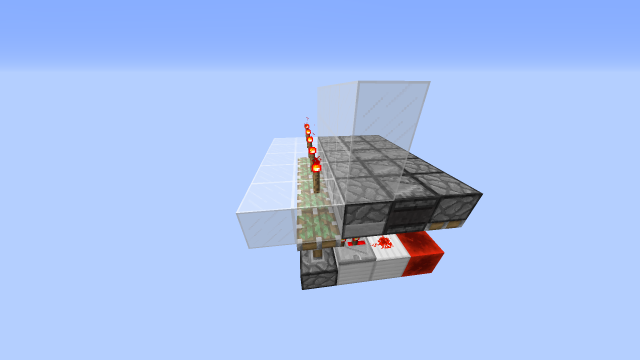 Hidden, Redstone Torch-key Combination Lock Minecraft Map