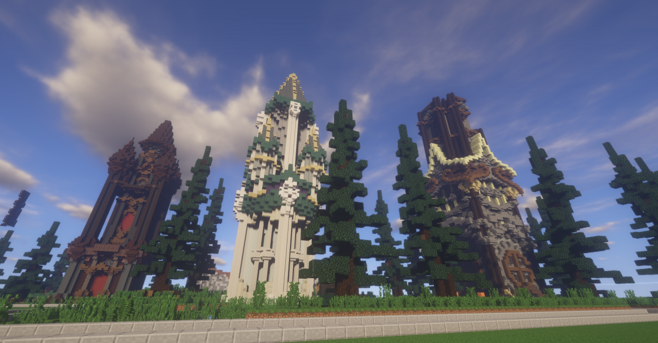 Towers and other builds by CarlRogers Minecraft Map