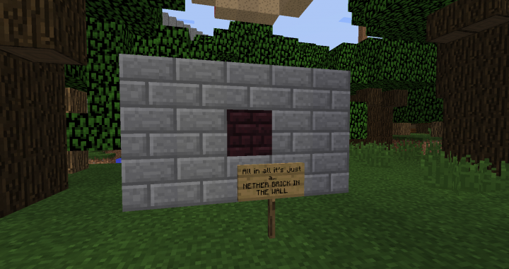 A Nether Brick in the Wall Minecraft Map