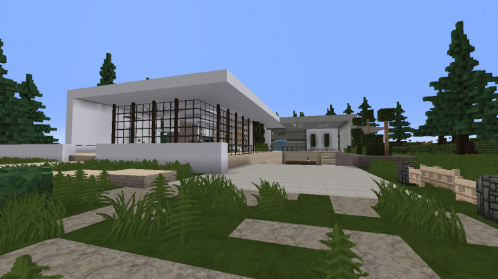Modern Minimalist House Minecraft Map