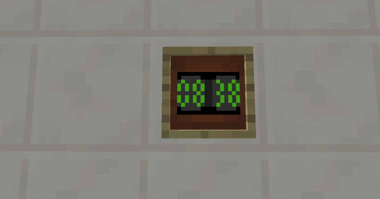 Digital Watch Minecraft Texture Pack
