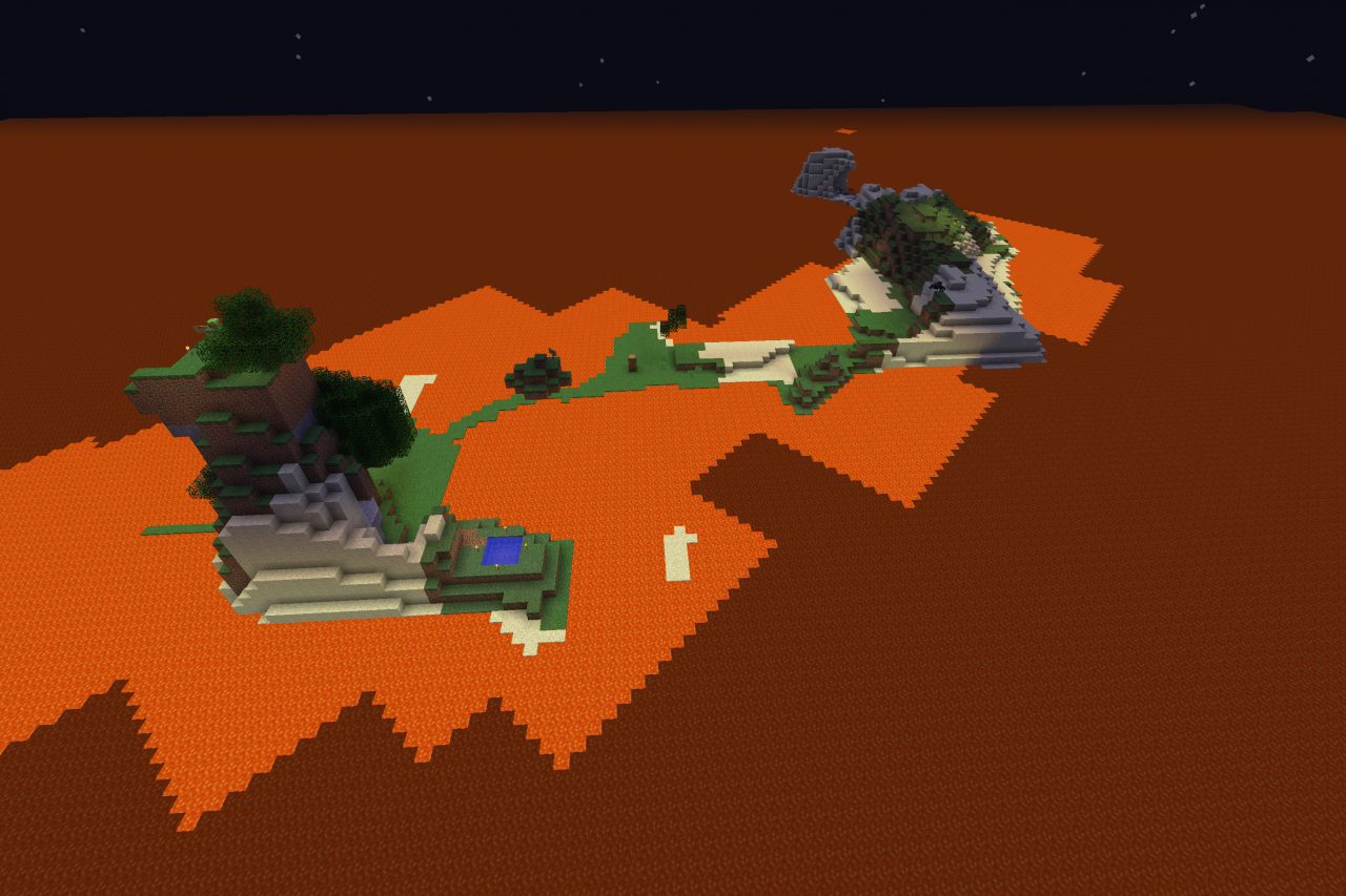 Lava Ocean Survival Minecraft Map