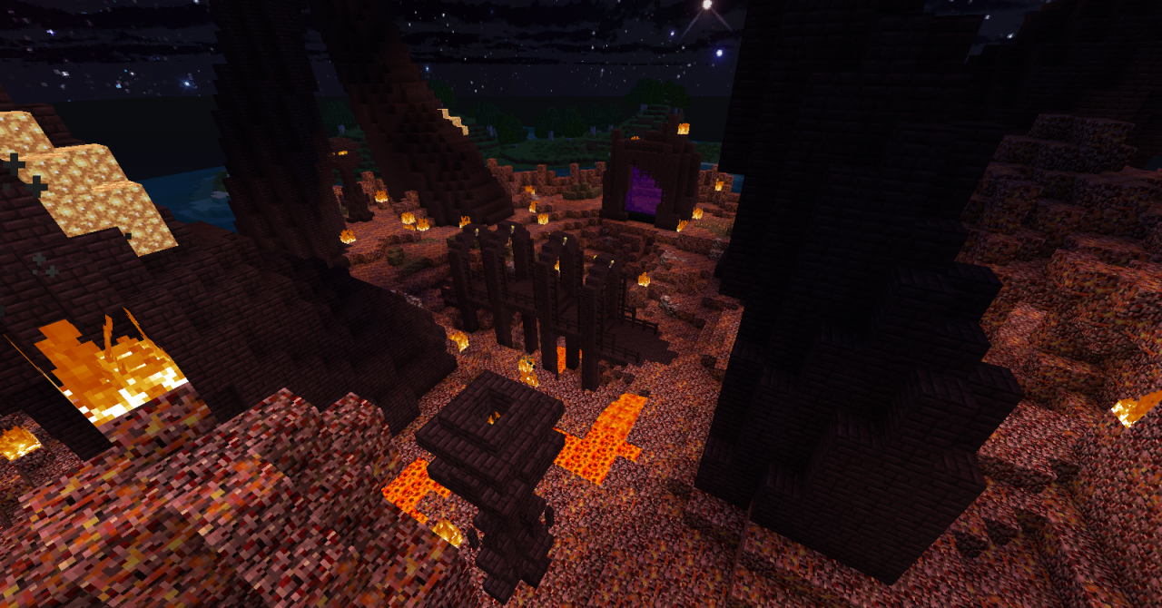 Nether portal Minecraft Map