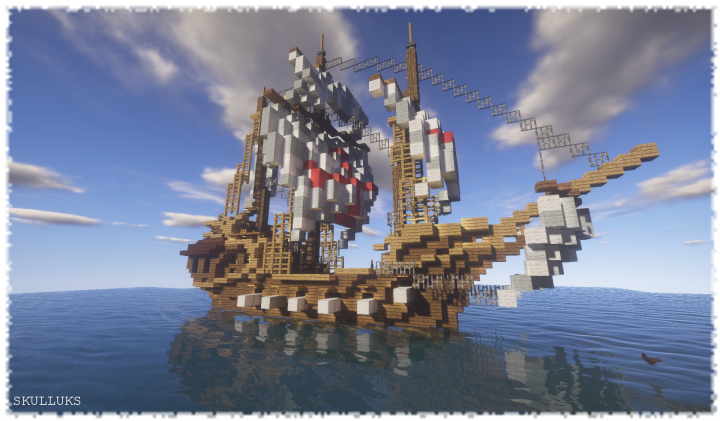 Minecraft Cinematic | Epic Medieval Ships Minecraft Map