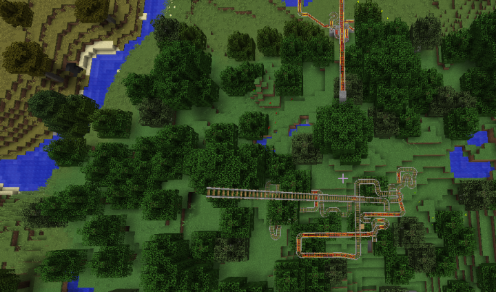 Epic rollercoaster Minecraft Map