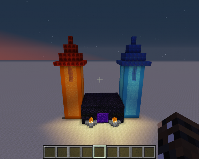Fire and Ice temple Minecraft Map