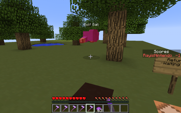 Golf in Minecraft Minecraft Map