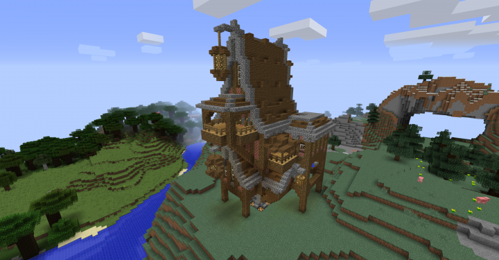 Small Steampunk House Minecraft Map