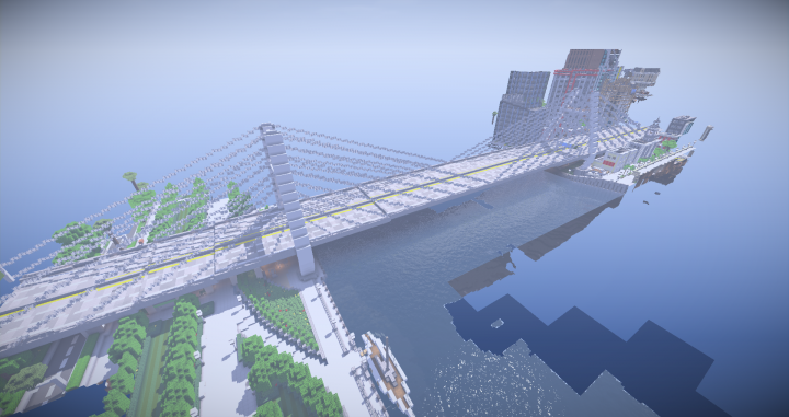 Ashfield Cable Stayed Bridge Minecraft Map