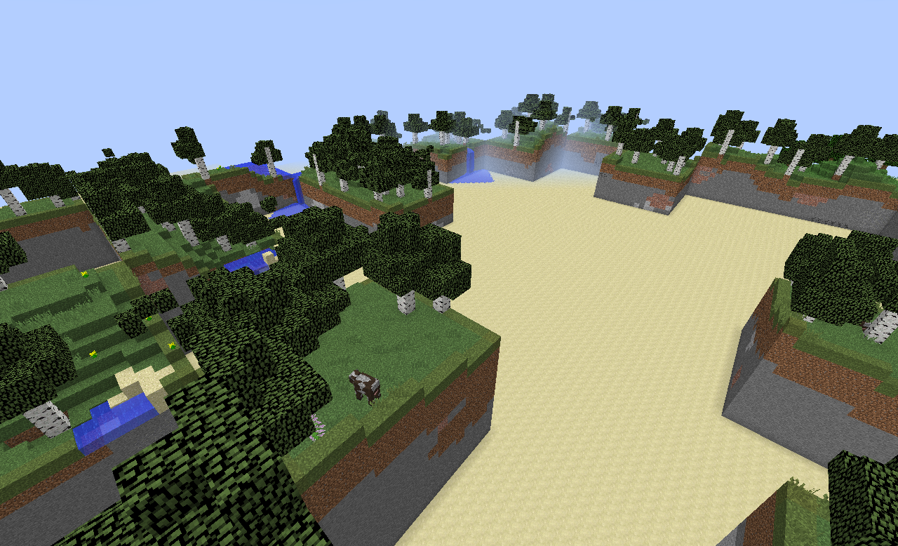 Weird generated world Minecraft Map