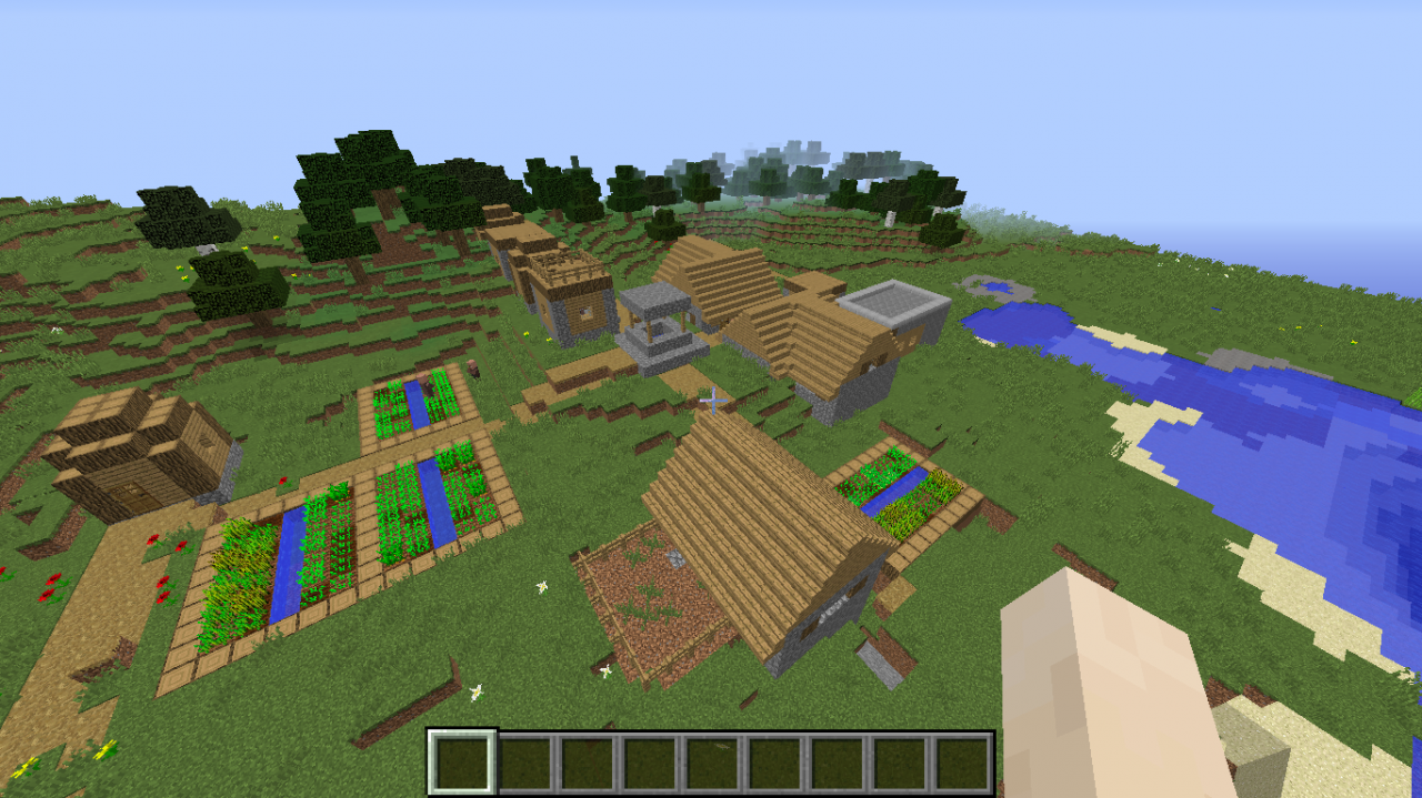 Island And Basic Village Minecraft Map