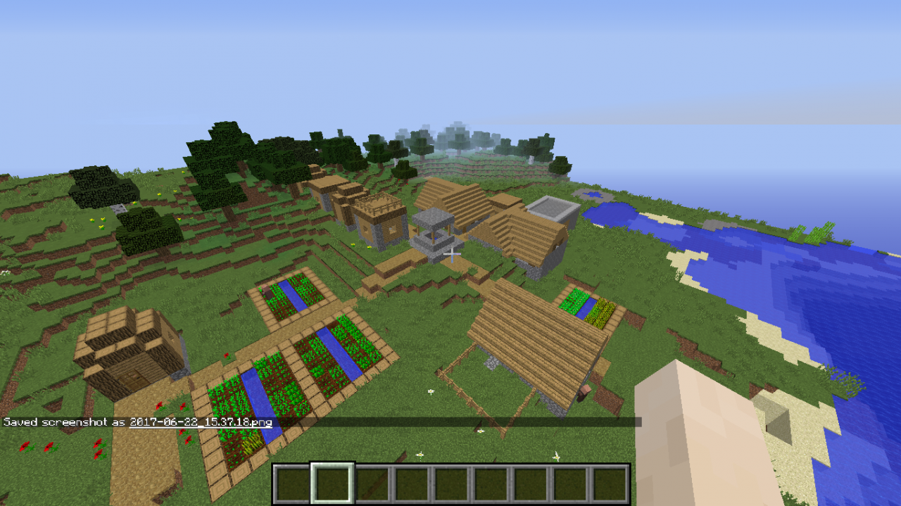Island And Basic Village Minecraft Map