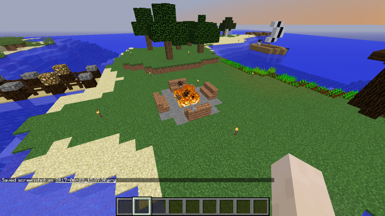 Island And Basic Village Minecraft Map