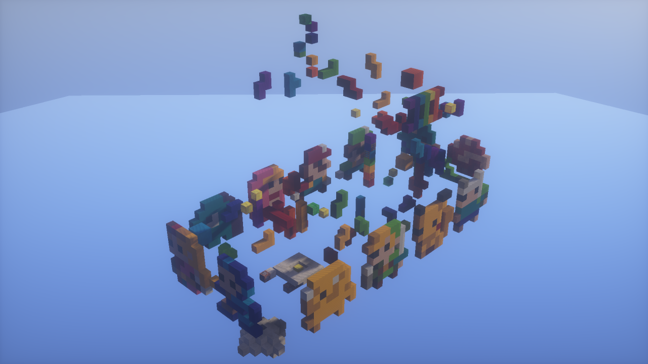 8-Bit Parkour Minecraft Map