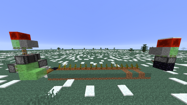 Flying Automatic Harvester and Collector Minecraft Map