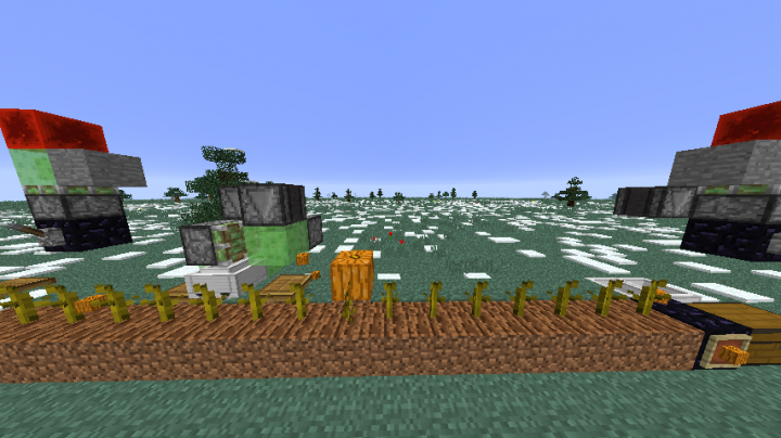 Flying Automatic Harvester and Collector Minecraft Map